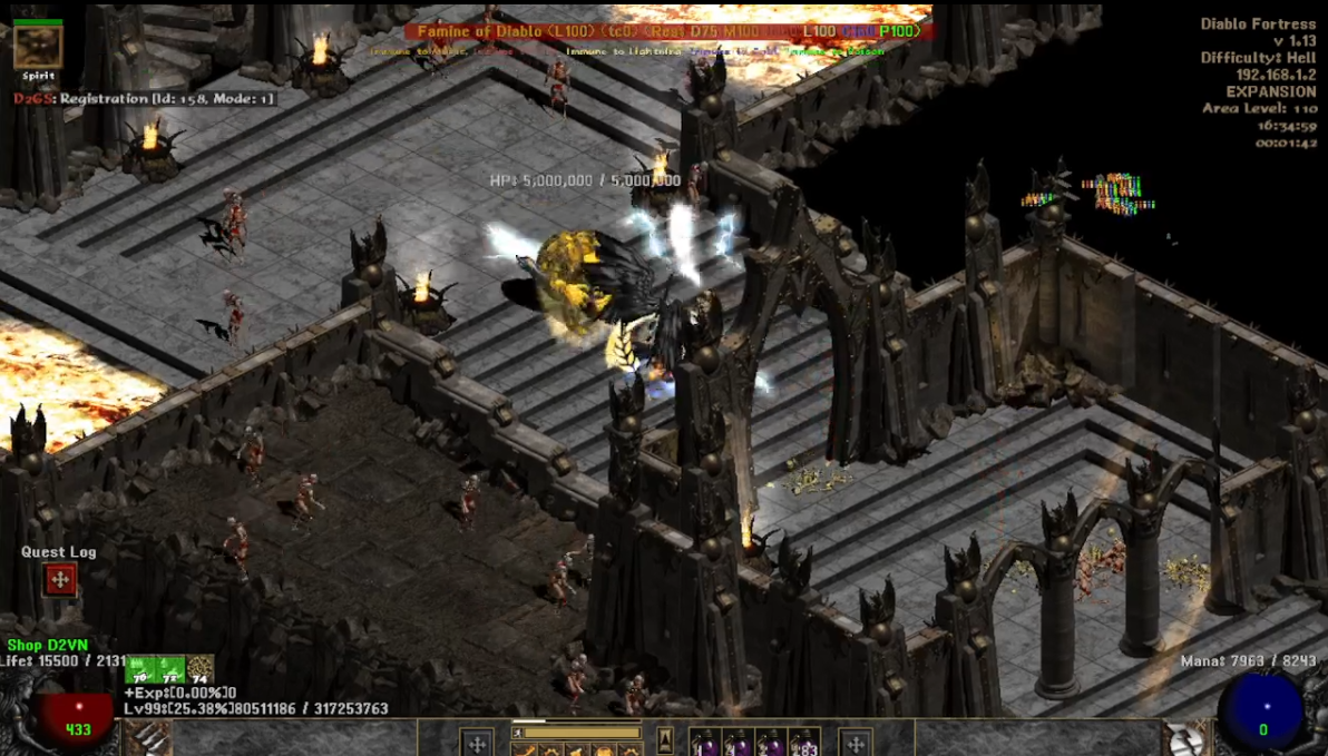 Map: Hell's Abyss - Devil Diablo - Diablo 2 Tyrael Mights